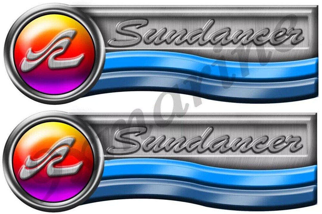 Sea Ray Sundancer Vinyl Decal Boat Stickers, Set of 2, 10" X 3.5" - Etsy