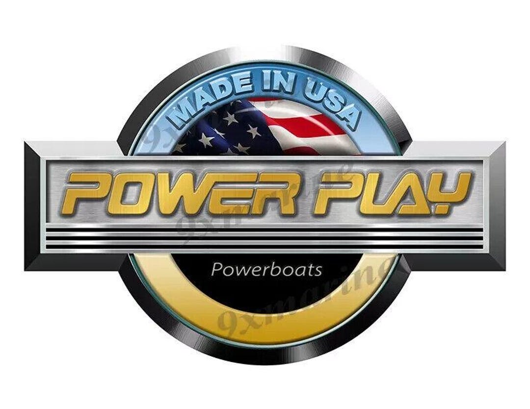 Power Play Round Usa Vinyl Decal Boat Sticker, 7"x 10" - Etsy