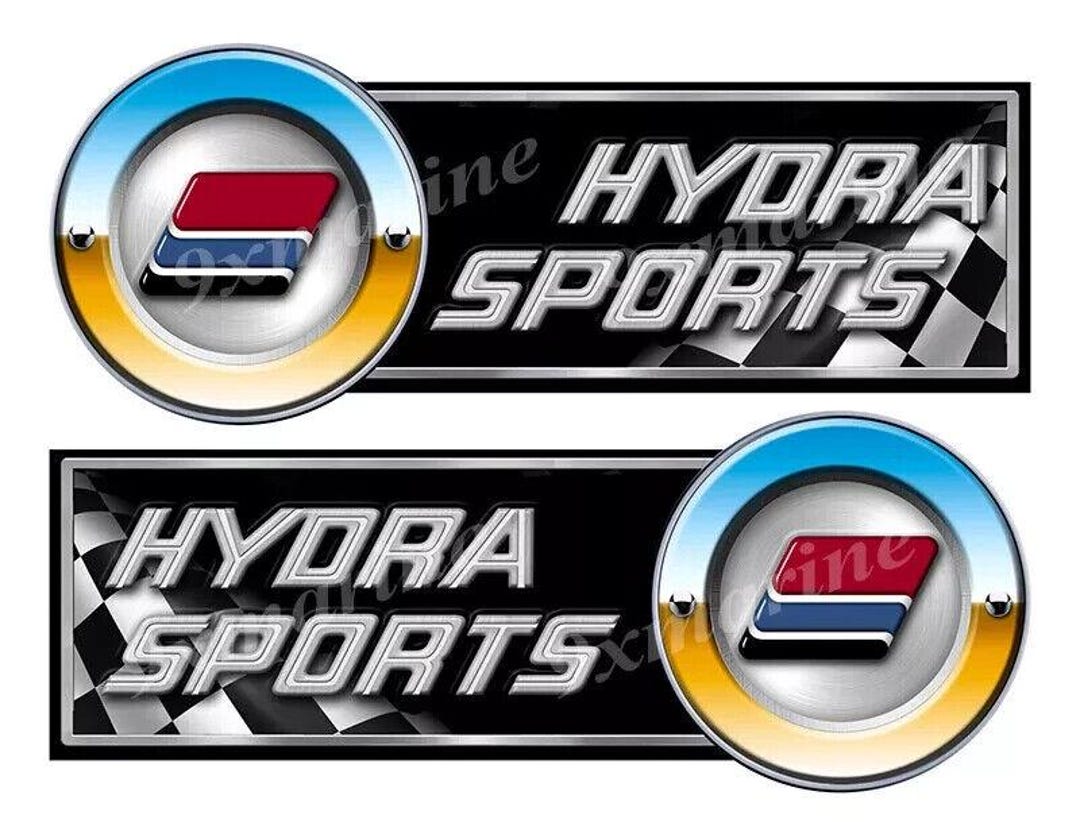 Hydra Sports Left/right Vinyl Decal Boat Stickers 2 Pc Set, 10" X 3.5 ...