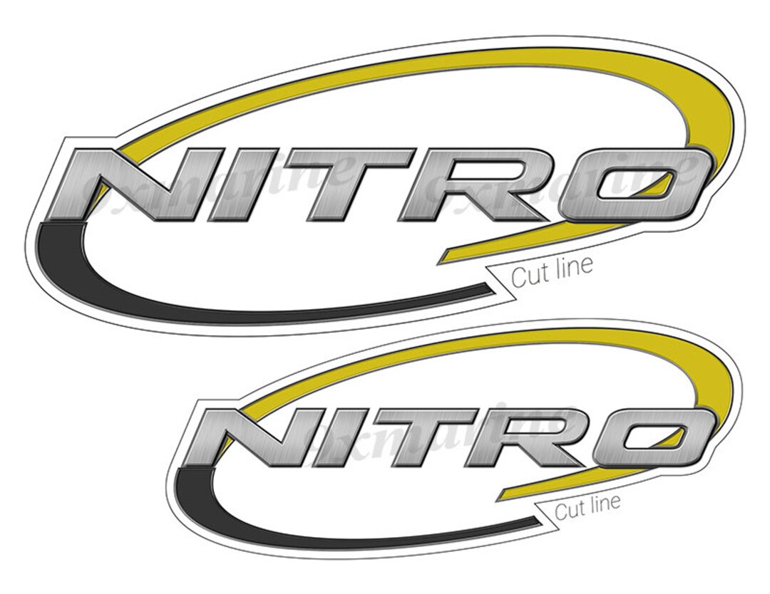2 Nitro Boat Stickers 3d Vinyl Replica of Original - Etsy