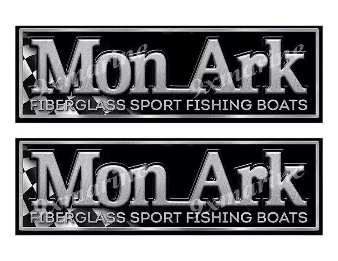 Monark Classic Racing Vinyl Decal Boat Stickers 2 Pc Set, 10" X 3.5" - Etsy