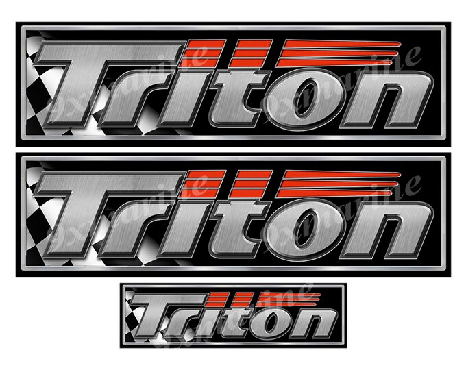 Two 2 Triton Bass Boats Vinyl Decals Stickers Free Shipping - Etsy