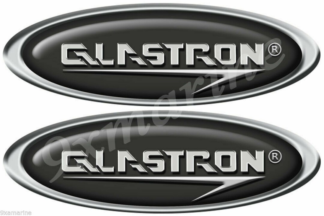 Glastron 2 Oval Boat Stickers. Classic Style on Waterproof Laminated ...