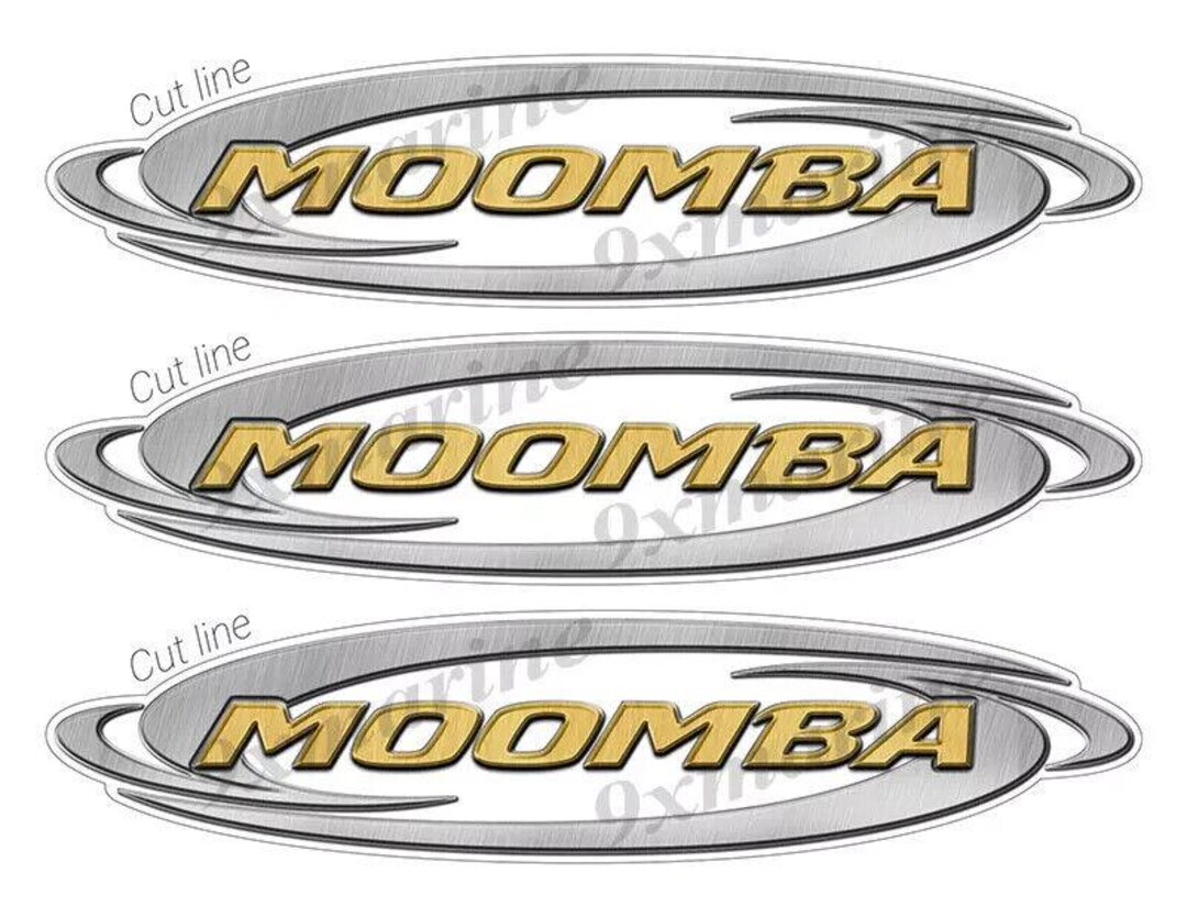 Moomba Boats Vinyl Decal Boat Stickers 3 Pc Set, 10" X 2.5" - Etsy