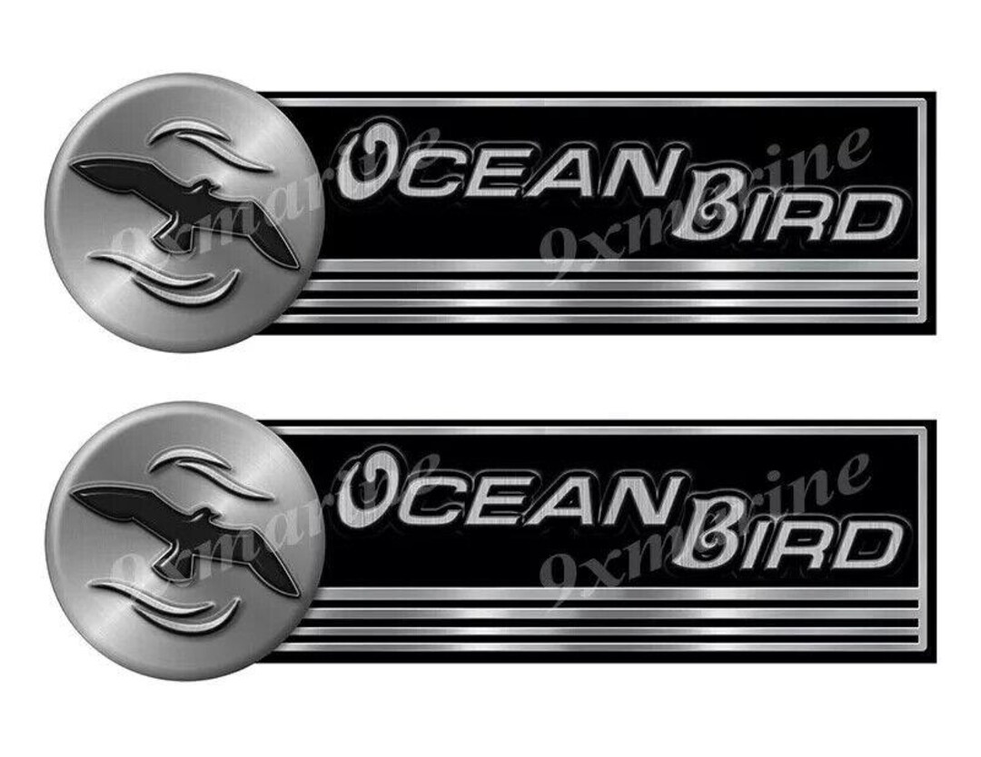 Ocean Bird Name Plate Vinyl Decal Boat Stickers 2 Pc Set, 10" X 3.5" - Etsy