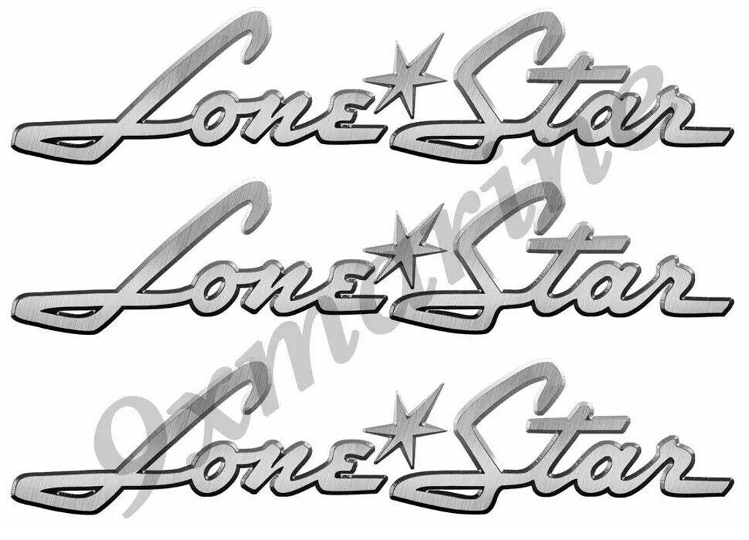 Lone Star Brushed Metal Vinyl Decal Boat Stickers 3 Pc Set, 10" X 2" - Etsy