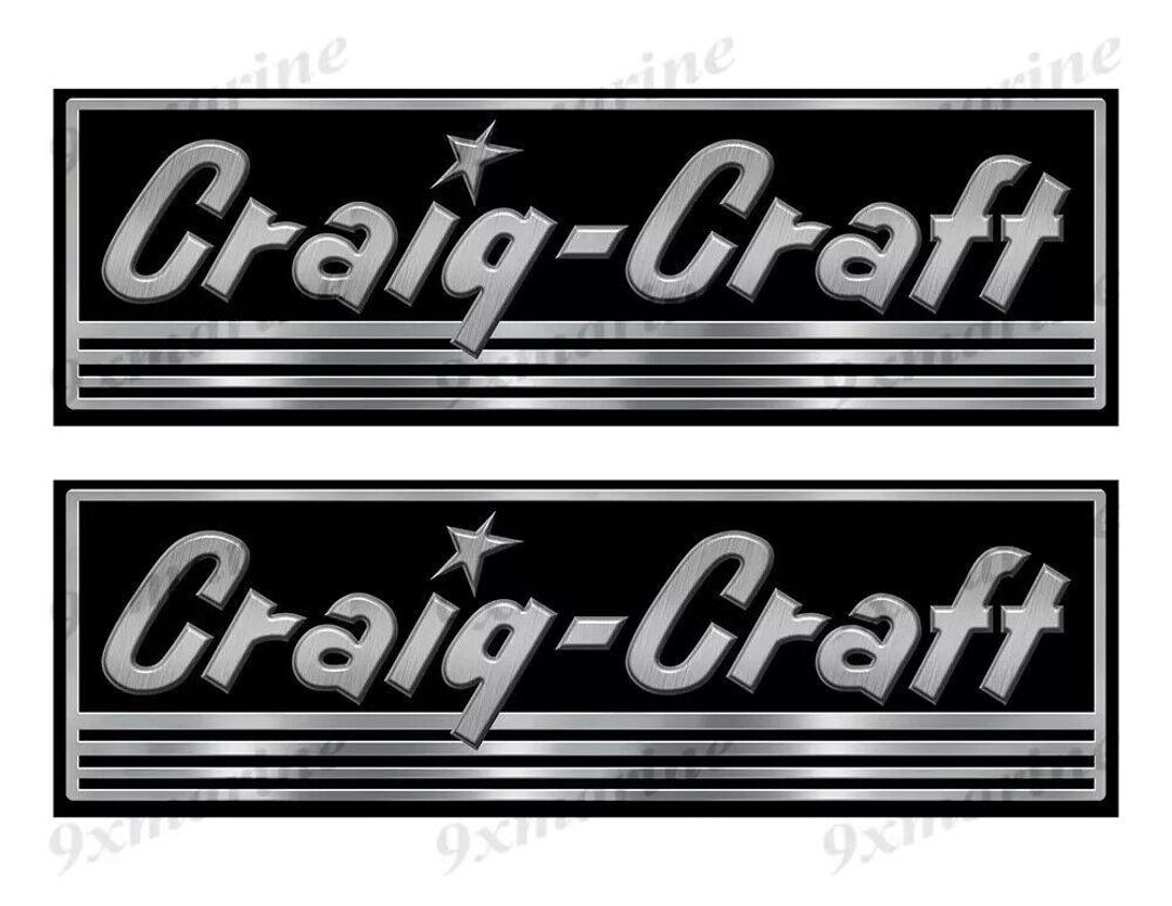 Craig Craft Name Plate Replica Vinyl Decal Boat Stickers 2pc Set, 10" X ...