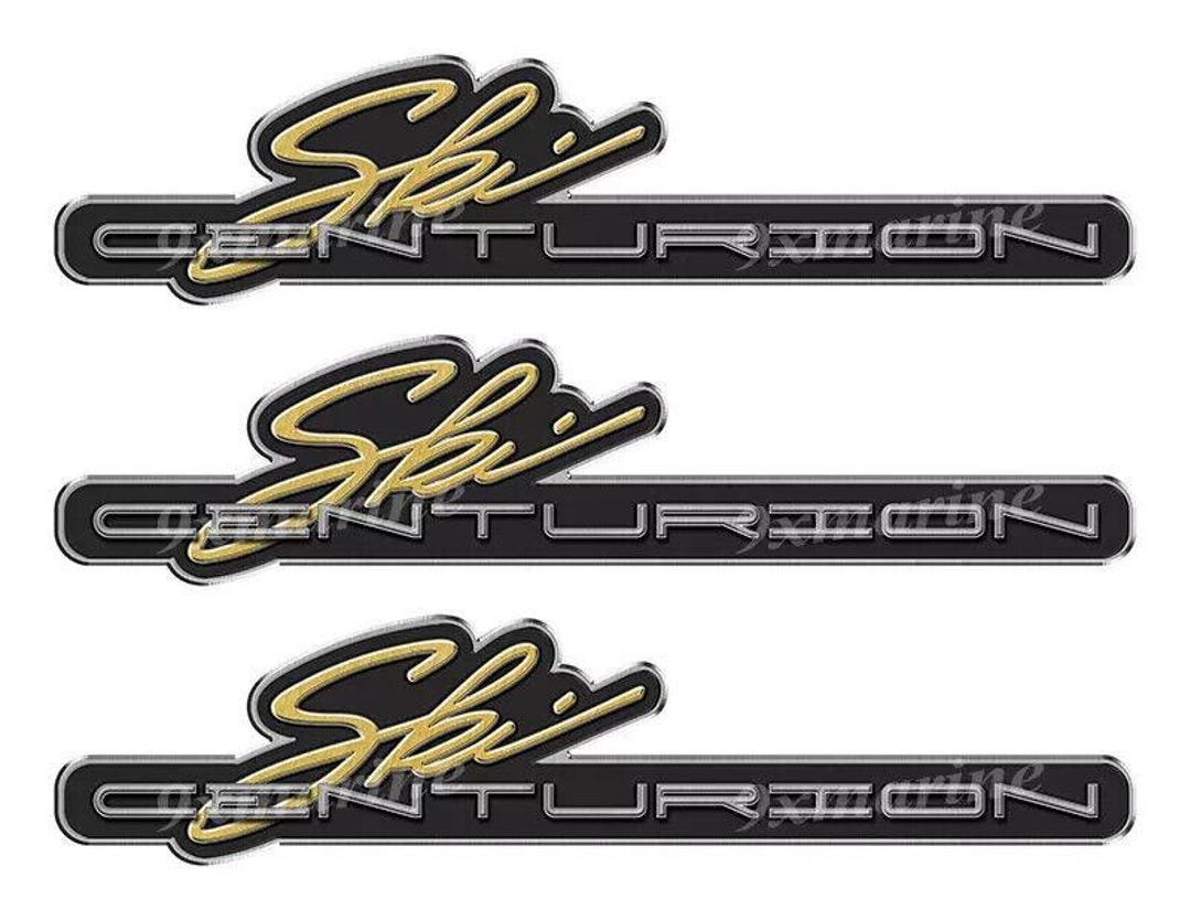 Ski Centurion Gold Vinyl Decal Boat Stickers 3 Pc Set, 10"x 2" - Etsy