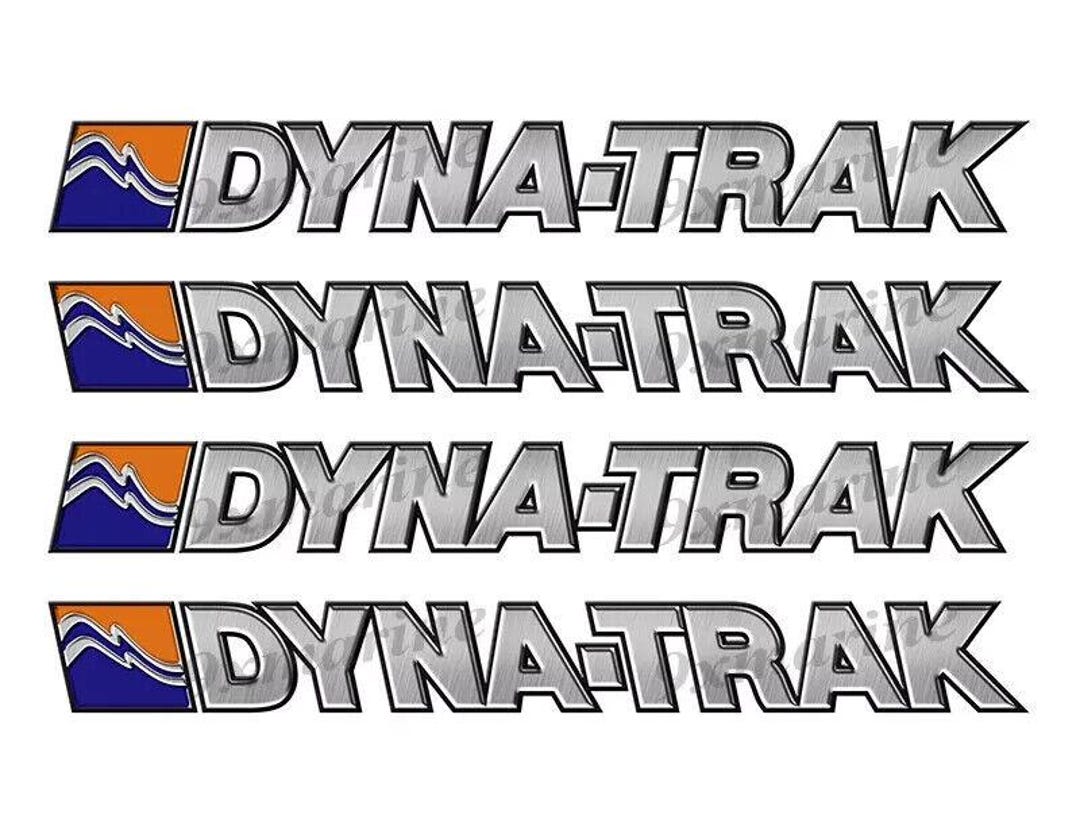 Dyna Trak by Ebbtide Vinyl Decal Boat Stickers 4 Pc Set, 10" X 1" Each ...