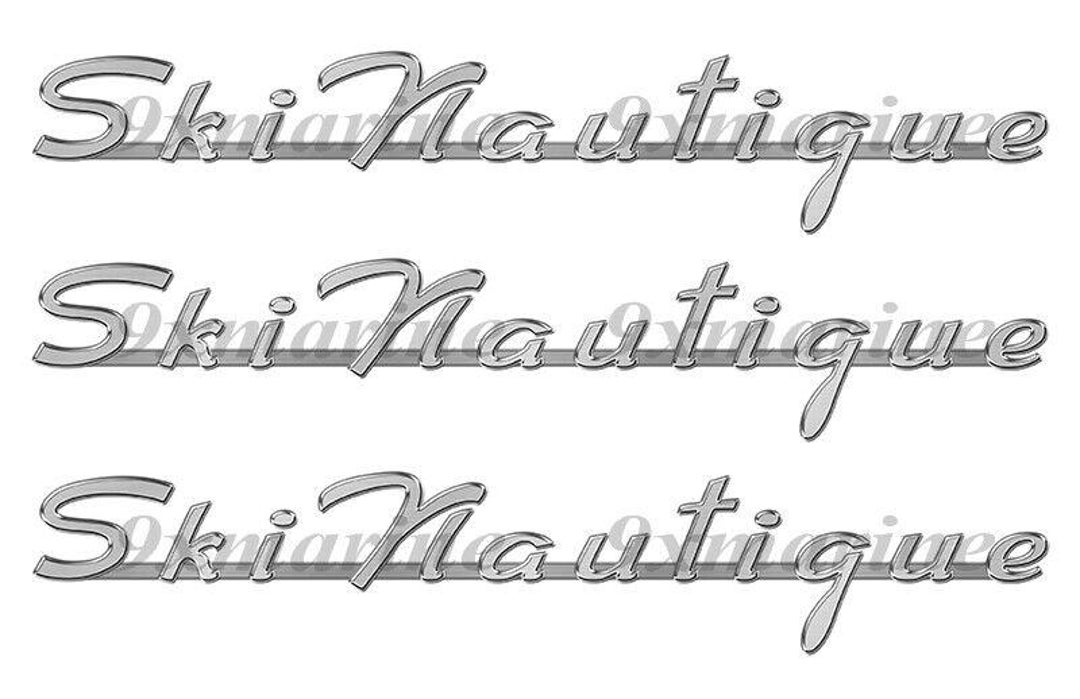 Ski Nautique Boat Stickers "3d Vinyl Replica" of Originals - 16" Long ...