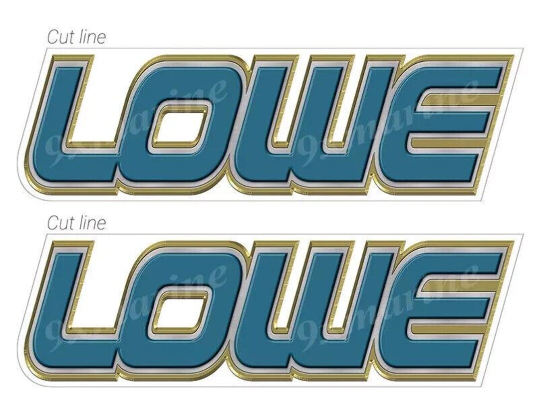Lowe Vinyl Decal Boat Stickers 2 Pc Set, 10" X 3.5" - Etsy