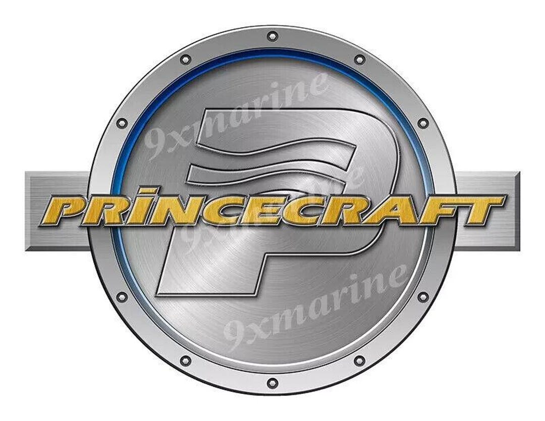 Princecraft Brushed Metal Style Vinyl Decal Boat Sticker, 7.5" X 10" - Etsy