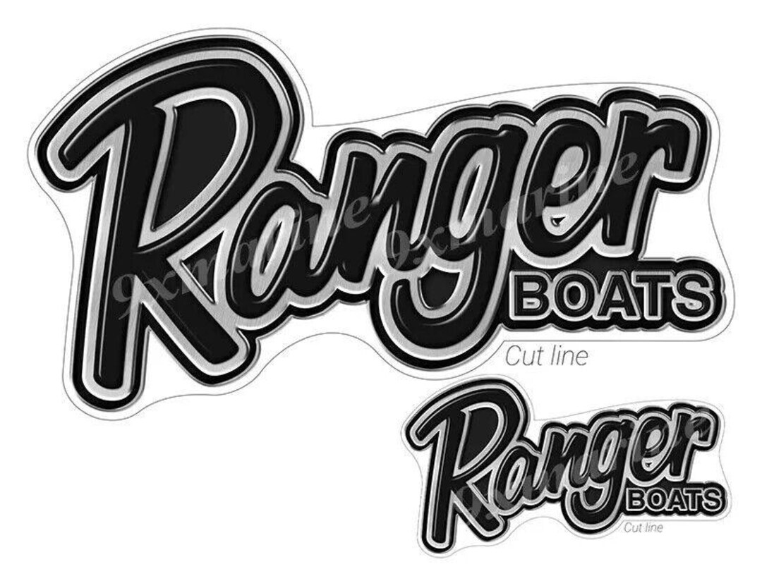 Ranger Boats Vinyl Decal Boat Stickers 2 Pc Set, 10"x5.5" and 4.5 X2.5 ...