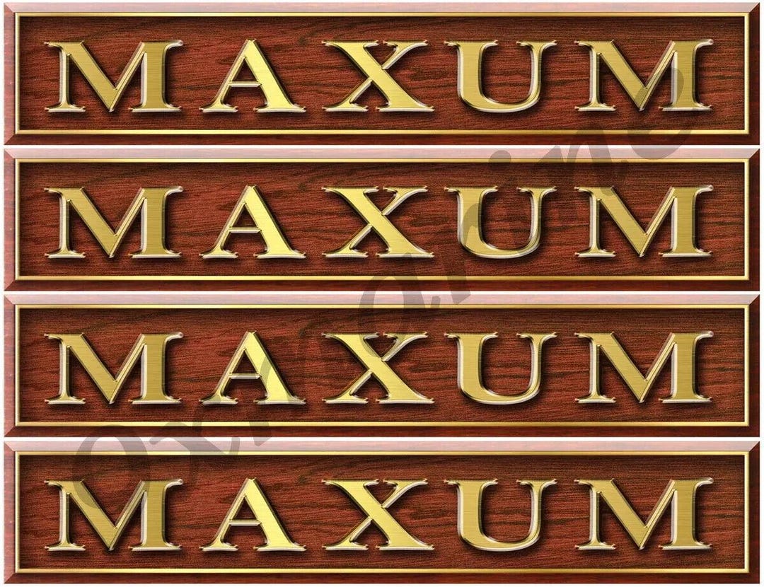 Maxum Wood Grain Vinyl Decal Boat Stickers 4 Pc Set, 10"x 1.5" - Etsy
