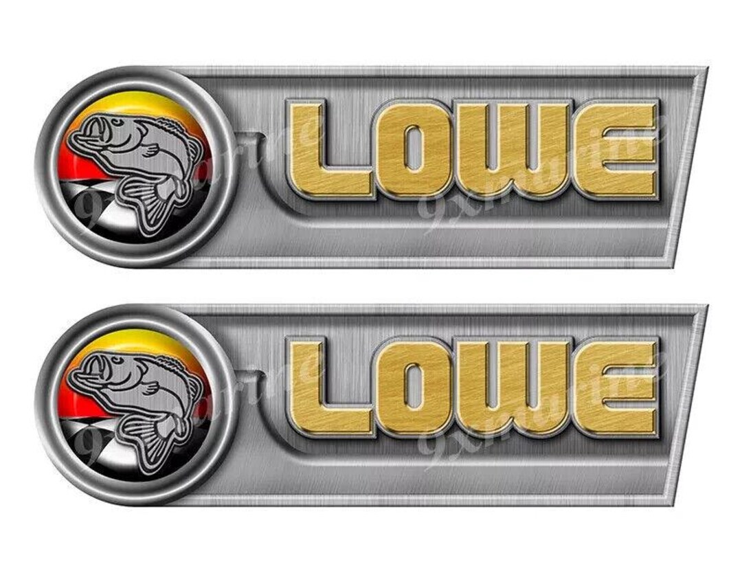 Lowe Retro Name Plate Vinyl Decal Boat Stickers 2 Pc Set, 10" X 3.5" - Etsy