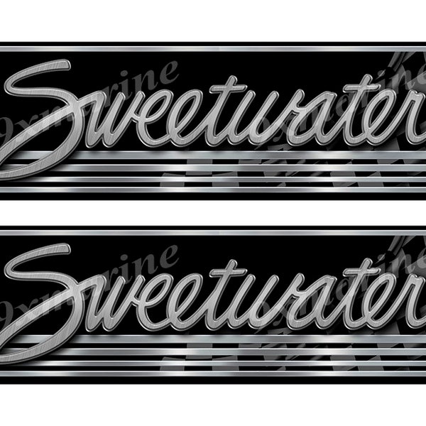Sweetwater Pontoon Boat Decals - Etsy