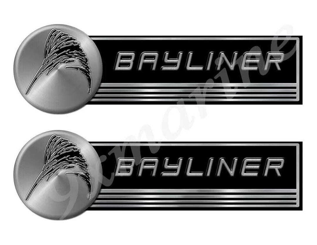 Bayliner Name Plate Vinyl Decal Boat Stickers 2 Pc Set, 10" X 3.5" - Etsy