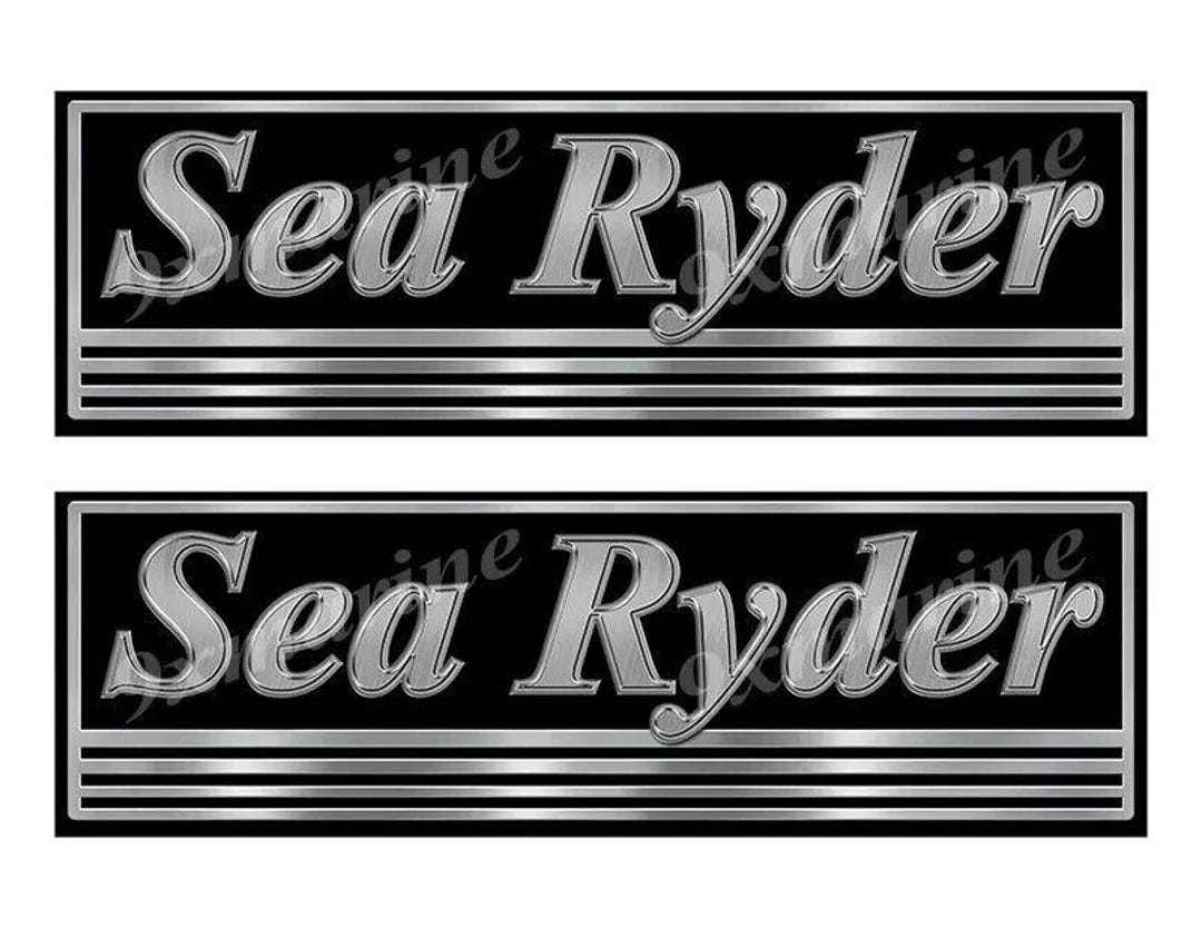 Sea Ryder Name Plate Vinyl Decal Boat Stickers 2 Pc Set, 10" X 3.5" - Etsy