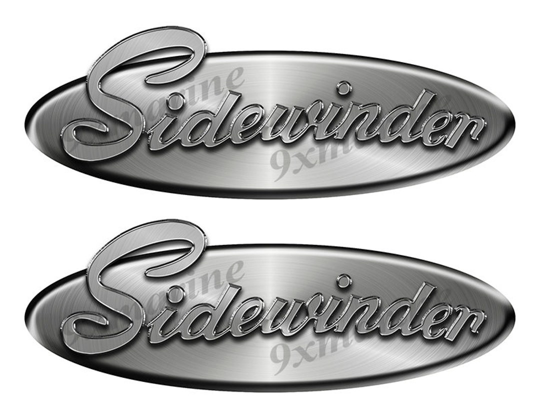 2 Sidewinder Oval Remastered Stickers 10 Long on - Etsy