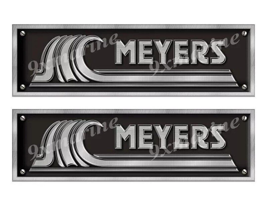 Meyers Name Plate Vinyl Decal Boat Stickers 2 Pc Set, 10" X 3.5" - Etsy