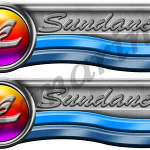 Sea Ray Sundancer Stickers. Remastered 10 Long on - Etsy