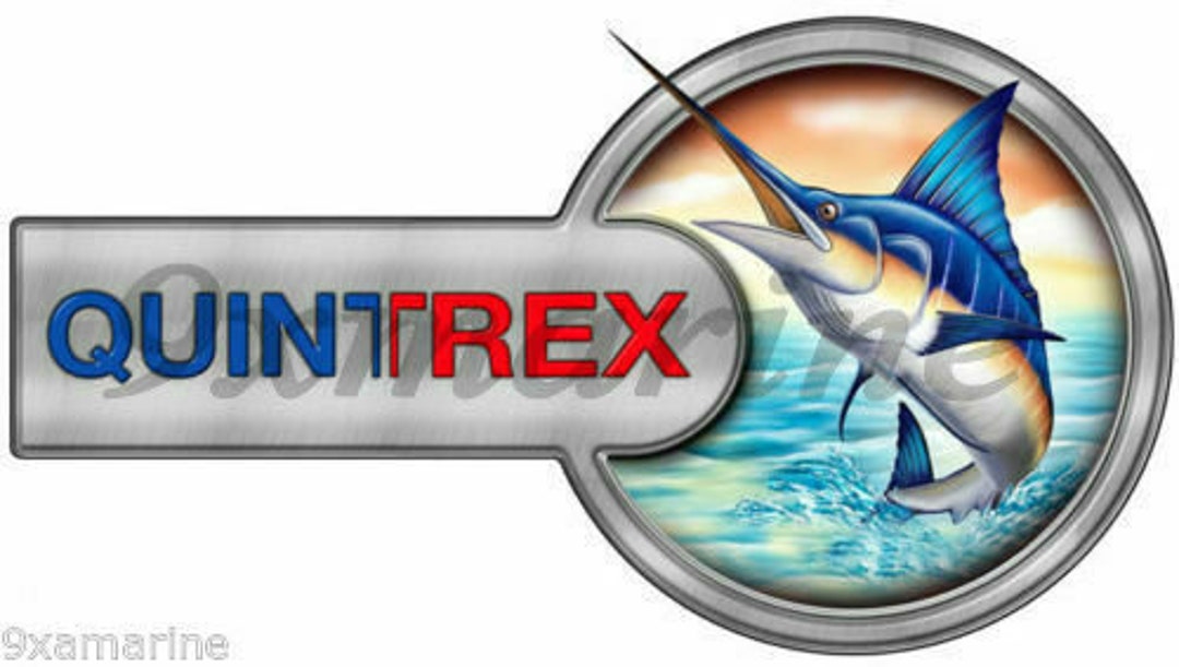 Single Quintrex Sticker 13x7 Two Parts Port Side on Waterproof ...