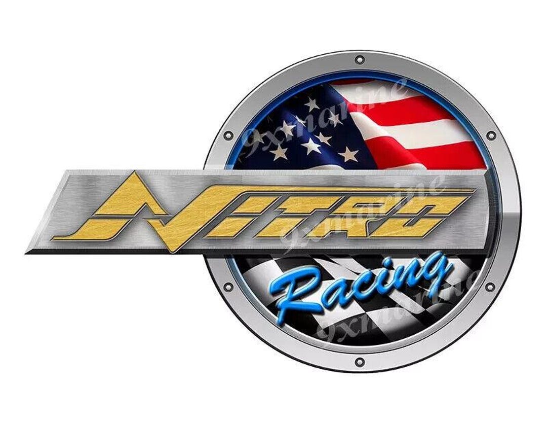 Nitro Racing Round Vinyl Decal Boat Sticker, 10" X 6.5" - Etsy