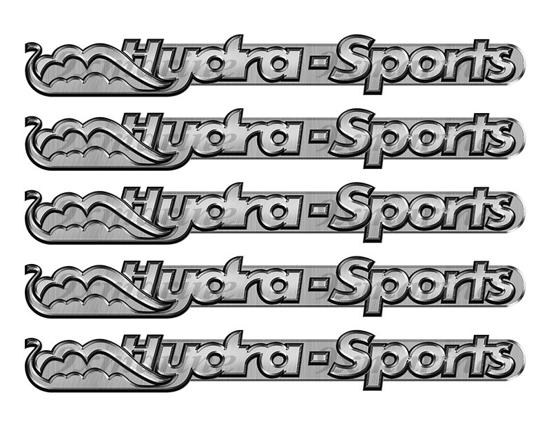 5 Hydra-sports Boat Stickers 3d Replica of - Etsy