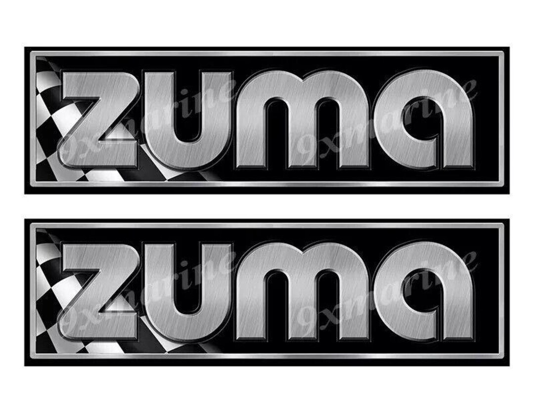 Zuma Classic Racing Vinyl Decal Boat Stickers 2 Pc Set, 10"x 3.5" - Etsy