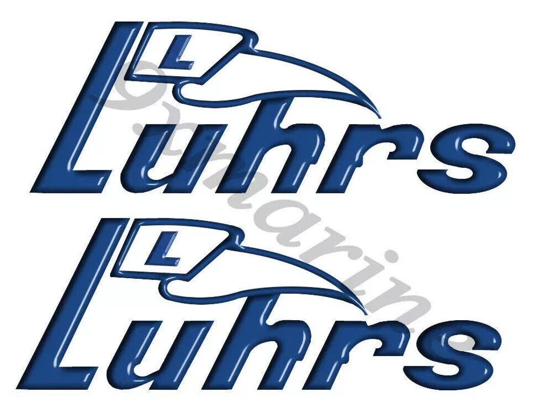 Luhrs Vintage Style Vinyl Decal Boat Stickers 2 Pc Set, 10" X 3.5" - Etsy