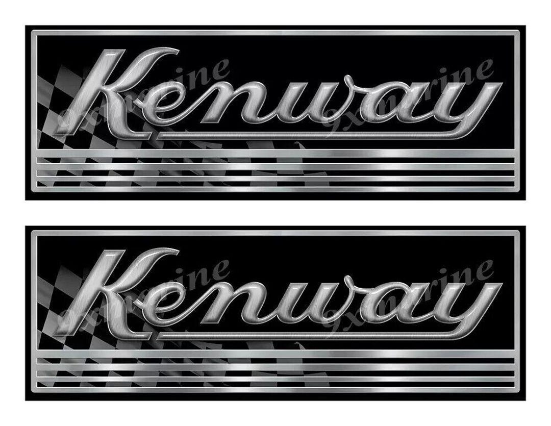 Kenway Classic Name Plate Vinyl Decal Boat Stickers 2 Pc Set, 10" X 3.5 ...