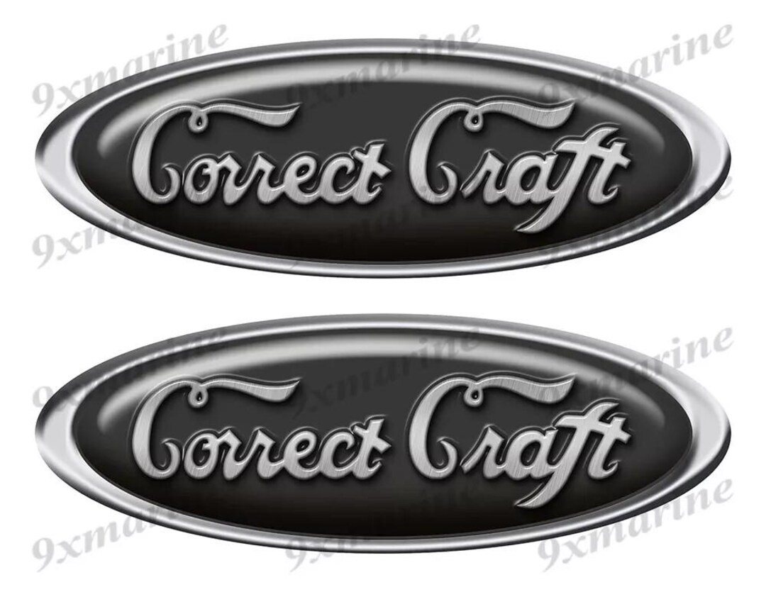 Two Correct Craft Classic Oval Stickers, Imitated 3d Look, 10" X 3.5 ...