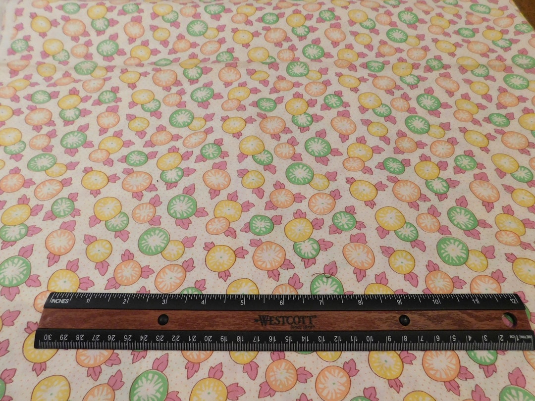 Destash- 2 Full Yards of Vintage Pastel Print Quilter's Cotton Fabric ...