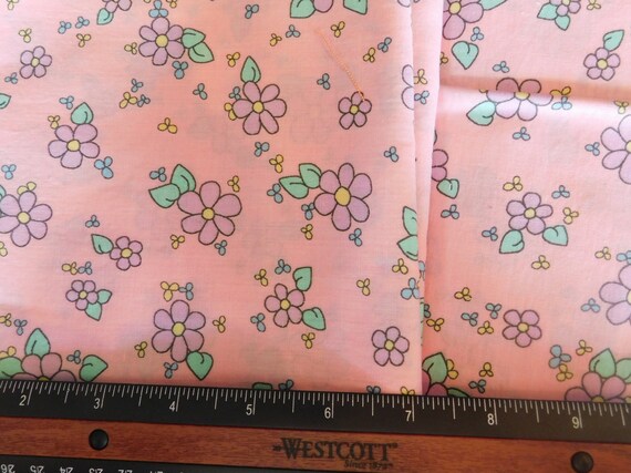 Destash 13 Pieces of Vintage Pink Flower Print Quilter's - Etsy