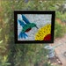Mosaic Hummingbird, Stained Glass Mosaic Hummingbird Suncatcher - Etsy