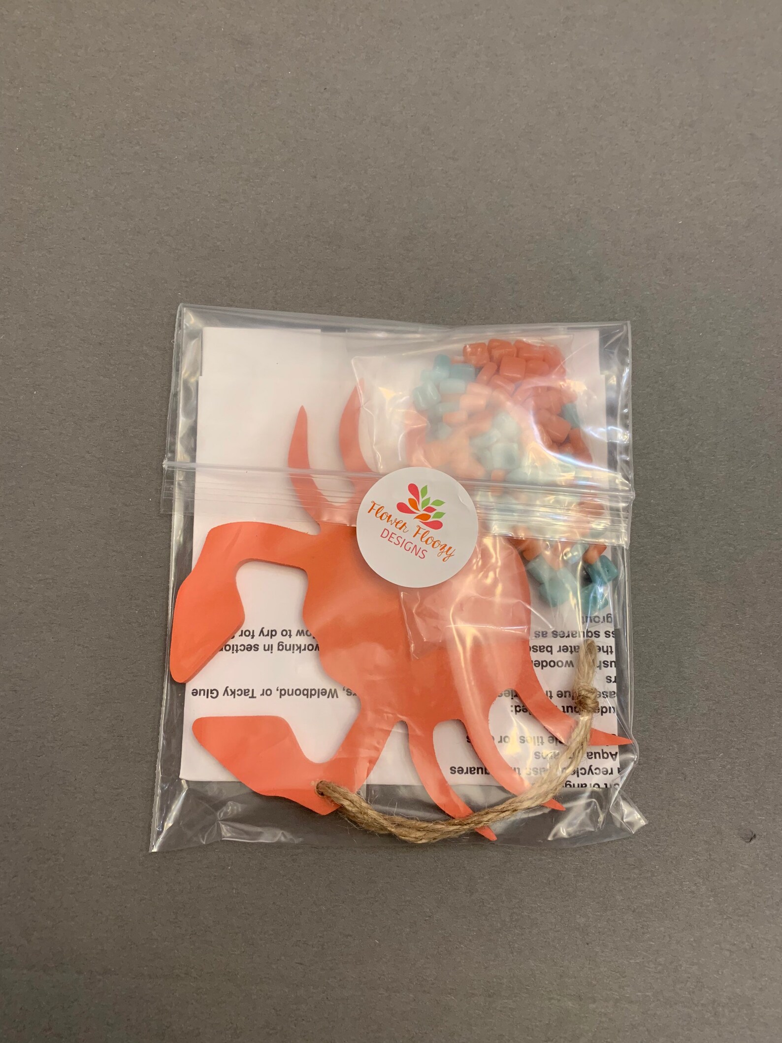 Mosaic Crab Kit DIY Craft Kit Mosaic Art Kit - Etsy