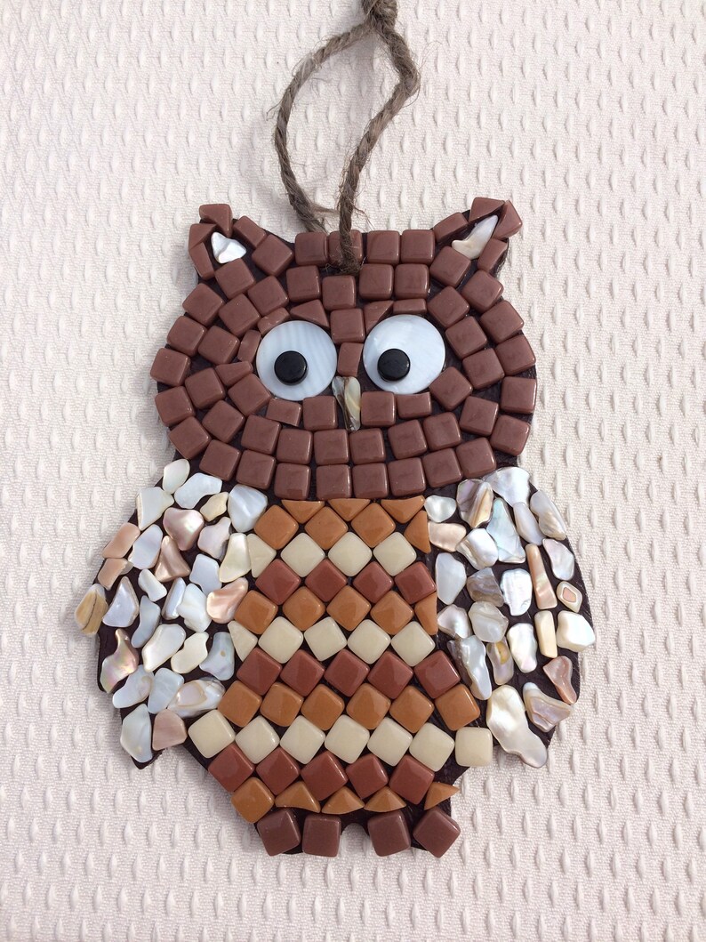 Owl Mosaic Art Kit Kids Art Kit DIY Art Kit - Etsy