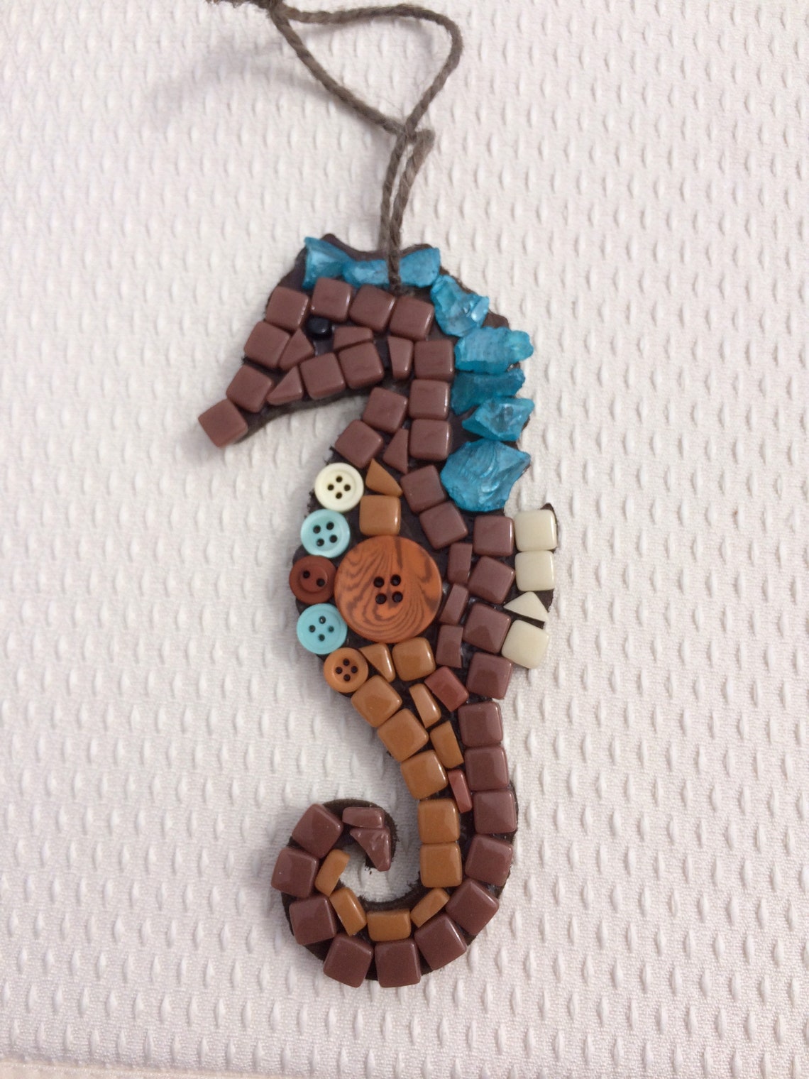 Seahorse Mosaic Art Kit Art Kits for Kids Mosaic Kit Kids | Etsy