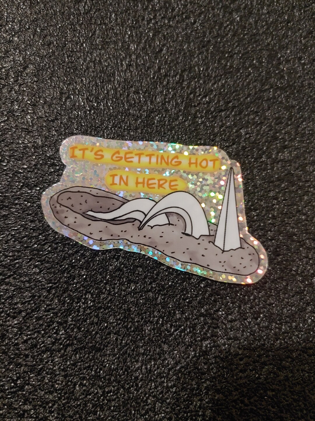 Glitter Cone Pack Sticker, Pottery Decal, Car Decal, Clay Humor Sticker ...