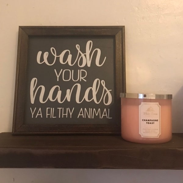 Wash Your Hands Ya Filthy Animal Svg Bathroom Svg Bathroom Cut Files ...