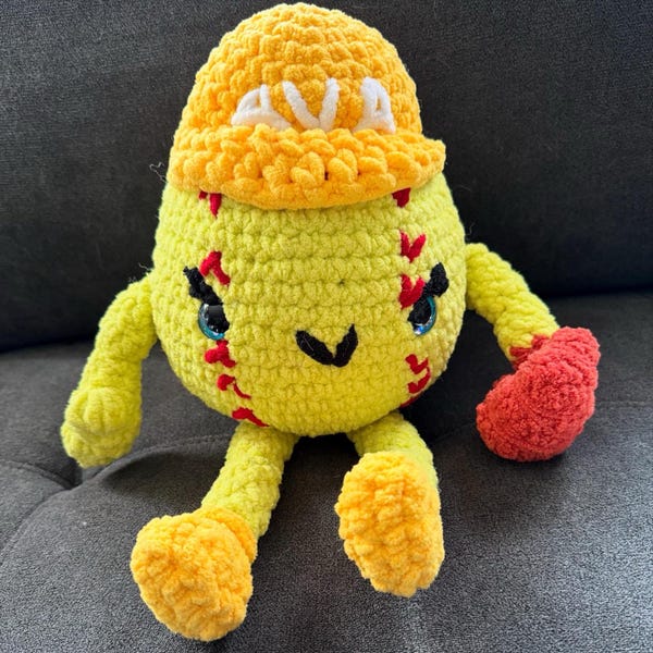 Crochet Softball Buddy, Amigurumi, PDF Pattern ONLY - Etsy