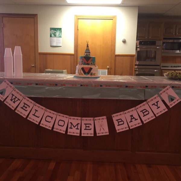 Tribal Aztec Baby Shower Decorations, Boho Baby Shower, Tee Pee ...