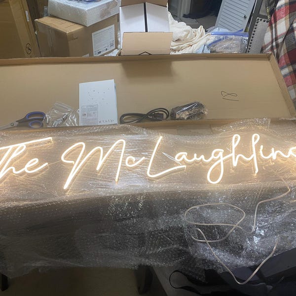 Neon Sign Custom Name, Custom Neon Sign Battery Operated, Neon Sign ...