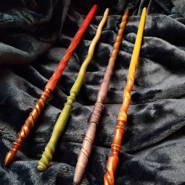 Pick Your Team Wand, Red & Gold Magic Wands, Wood Wand, Magic Wand ...