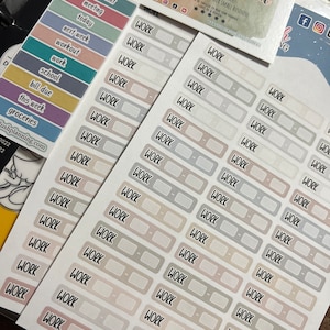Teacher Label Tracker Planner Stickers Mix Colors PP Colors - Etsy