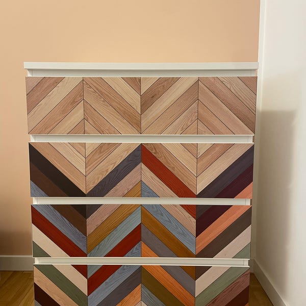 Ikea Kallax Expedit Decal \ Colorful Wooden Parquet \ Rack Sticker ...