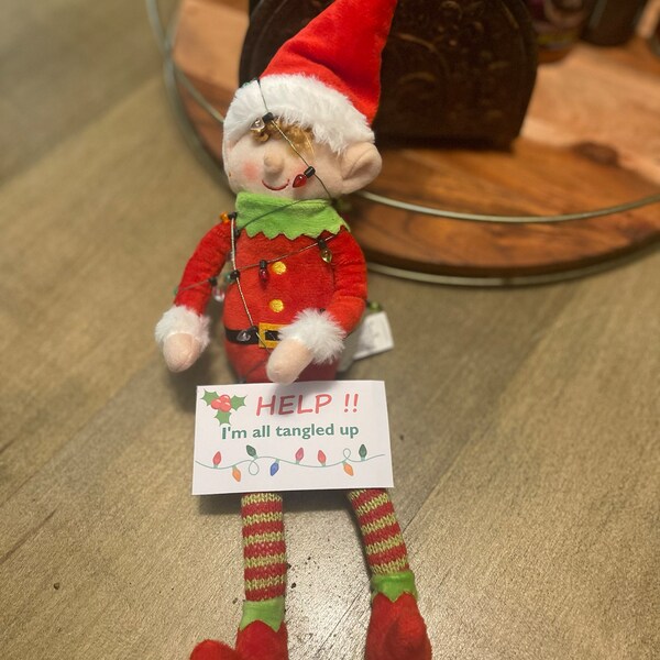 Elf Props 3 Foot Fake Elf Christmas Lights NO DOLL - Etsy