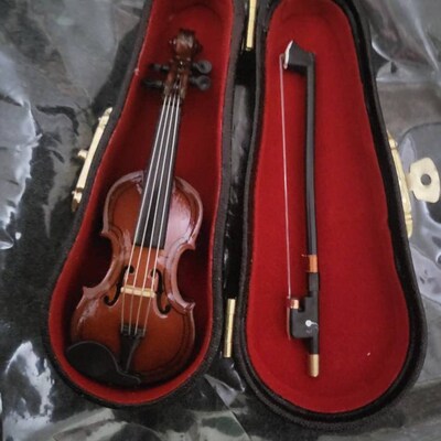 3-pack Worlds Smallest Violin, Anonymous Gift, Tiny Violin Miniatures ...