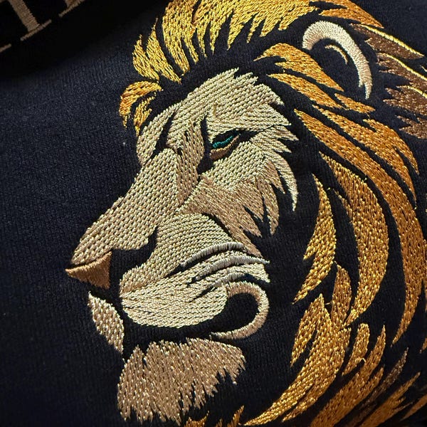 Majestic Bengal Tiger Embroidery Design - Regal Feline Gaze PES File ...