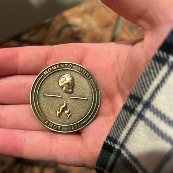 Stoic Necklace: the Cardinal Virtues, Memento Mori and Amor Fati - Etsy